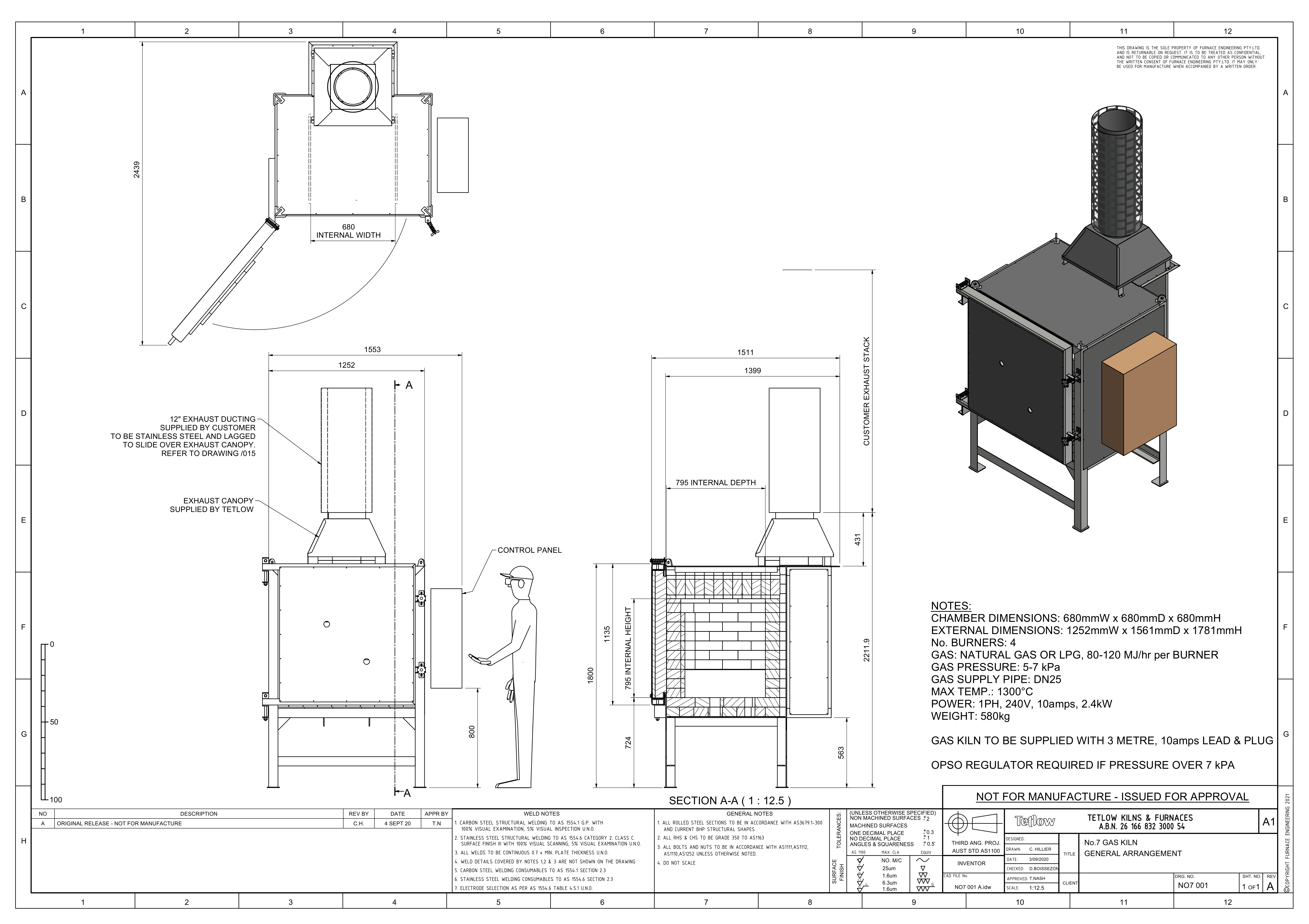 Gas Fired No 7 Kiln // Tetlow Kilns & Furnaces